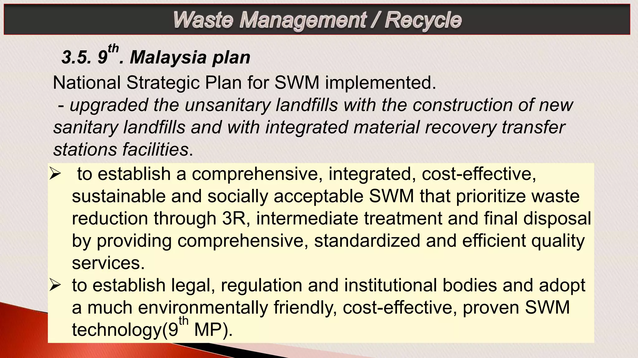 Waste Management & Recycle based on the 3R's | PPT | Environmental ...