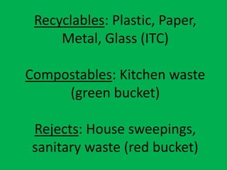 Waste management campaign at Raheja Residency | PPT