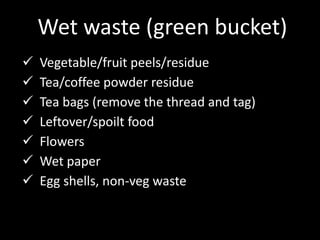 Waste management campaign at Raheja Residency | PPTX