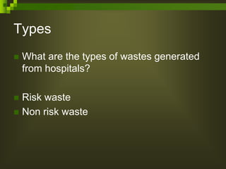 Waste Management for Nurses | PPT