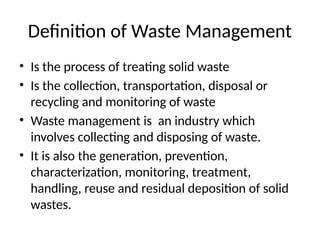 Waste management and Sewage management.pptx