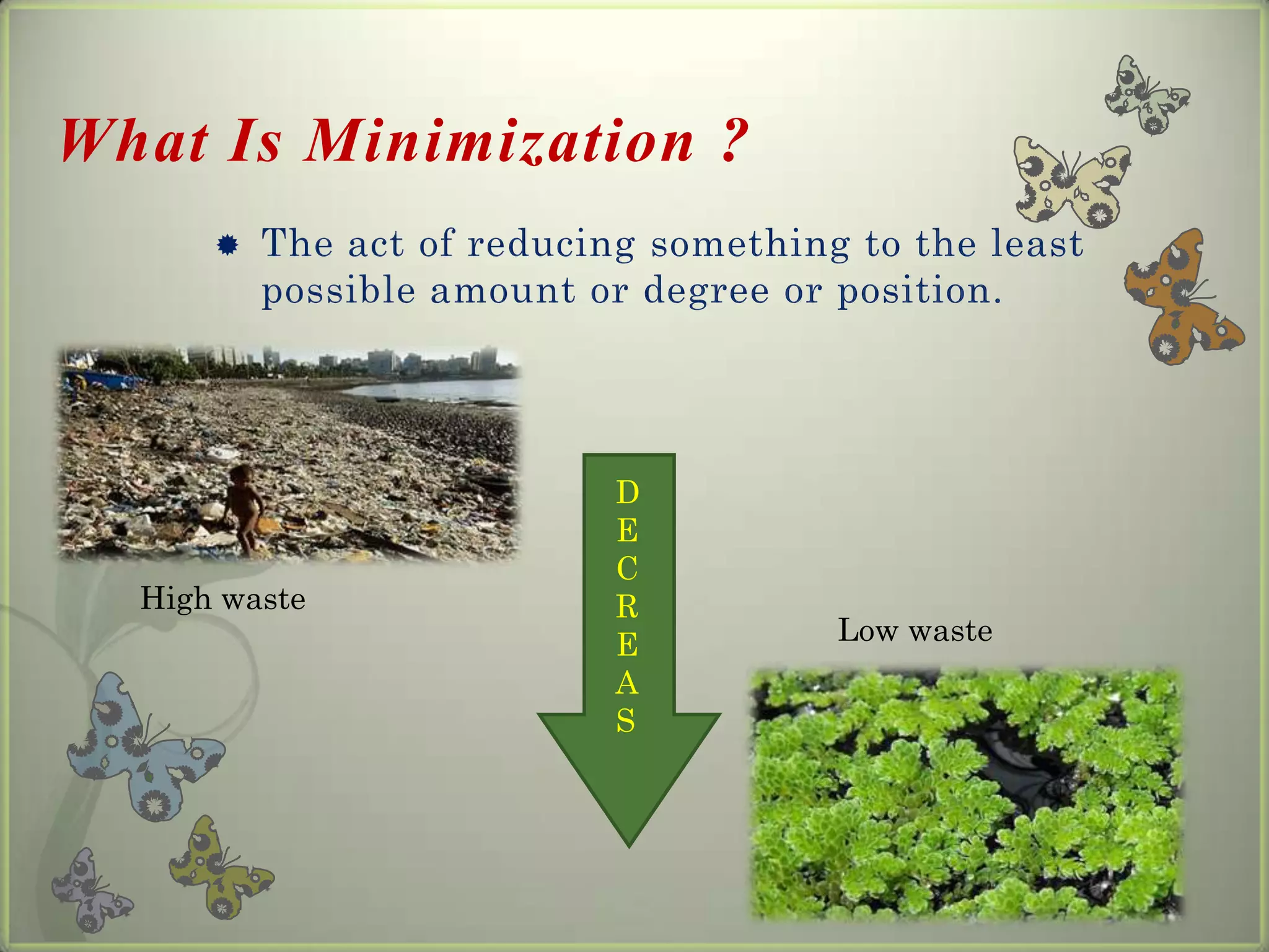 Waste minimization | PPSX