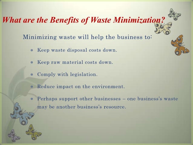 Waste minimization | PPSX