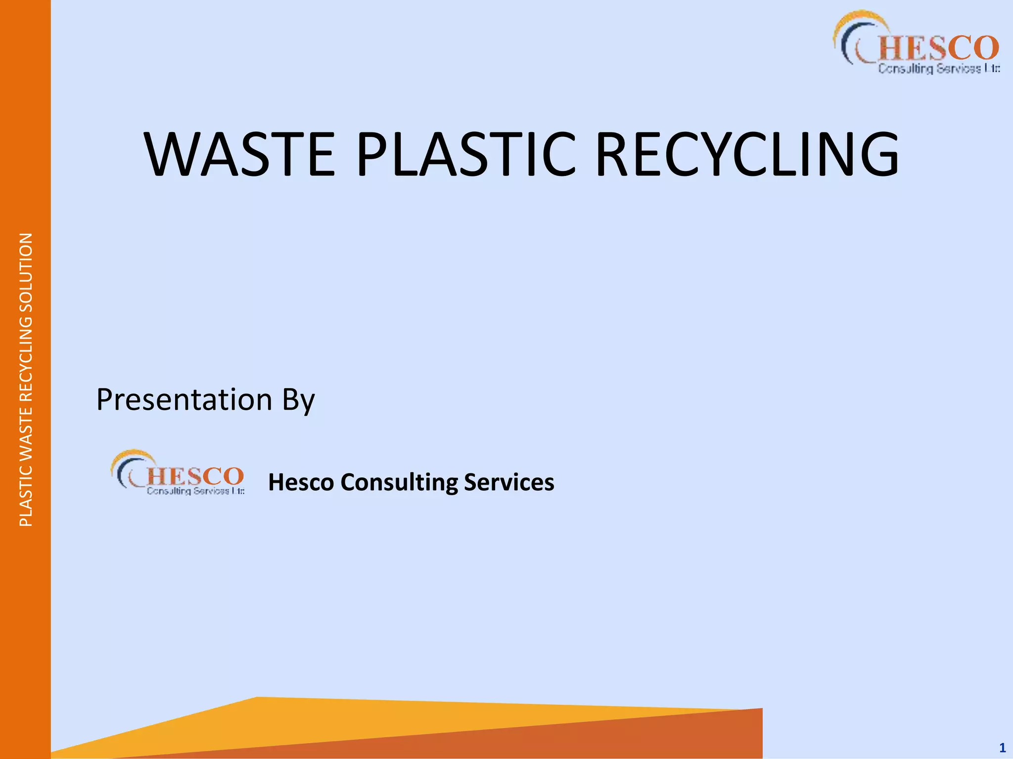 Waste Plastics Recycling Presentation[1970].pptx | Indoor Environmental Quality | Home & Garden