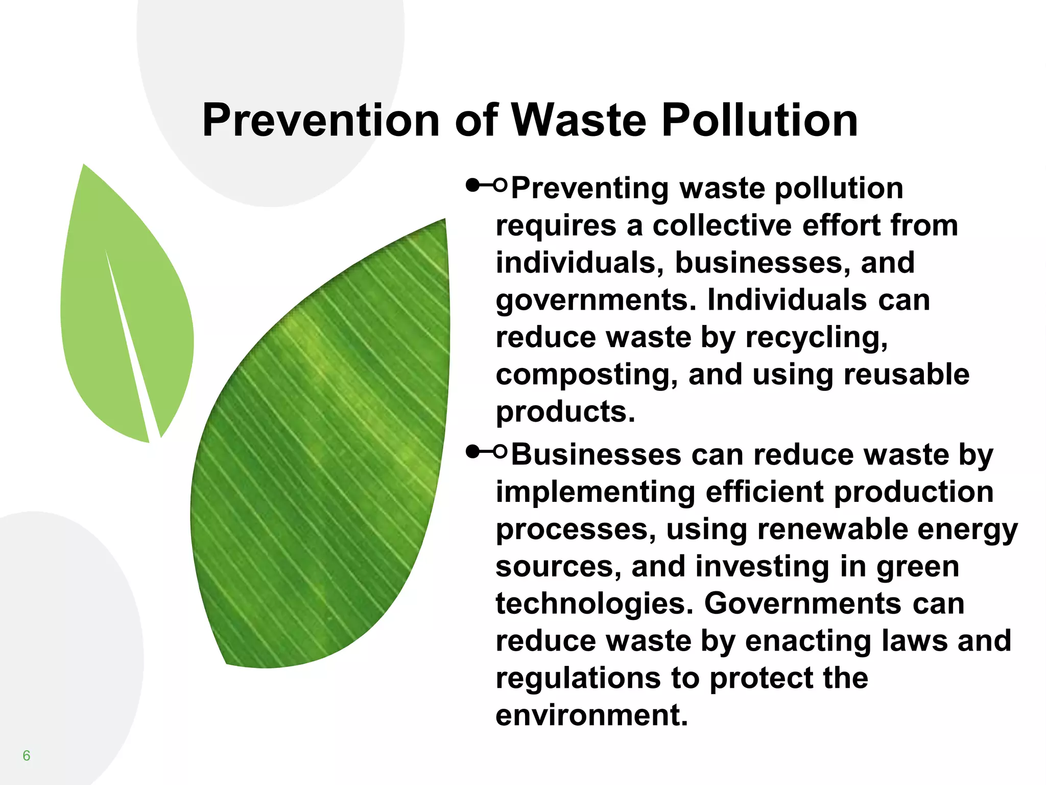 WASTE OR GARBAGE POLLUTION | PPT