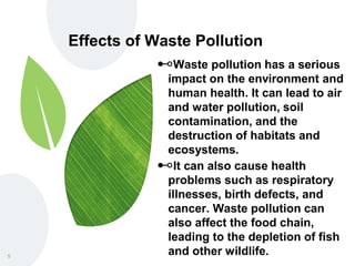 WASTE OR GARBAGE POLLUTION | PPTX