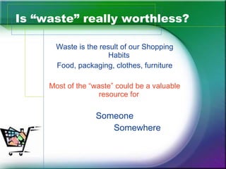 Waste! Is it really a problem? | PPT