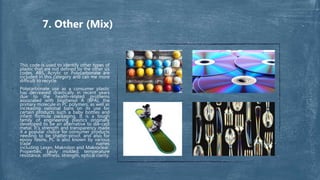 Waste recycling plastic ppt ( types of plastic) | PPTX