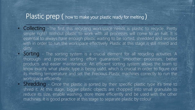 Waste recycling plastic ppt ( types of plastic) | PPTX | Chemistry ...