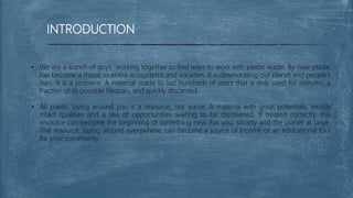 Waste recycling plastic ppt ( types of plastic) | PPTX