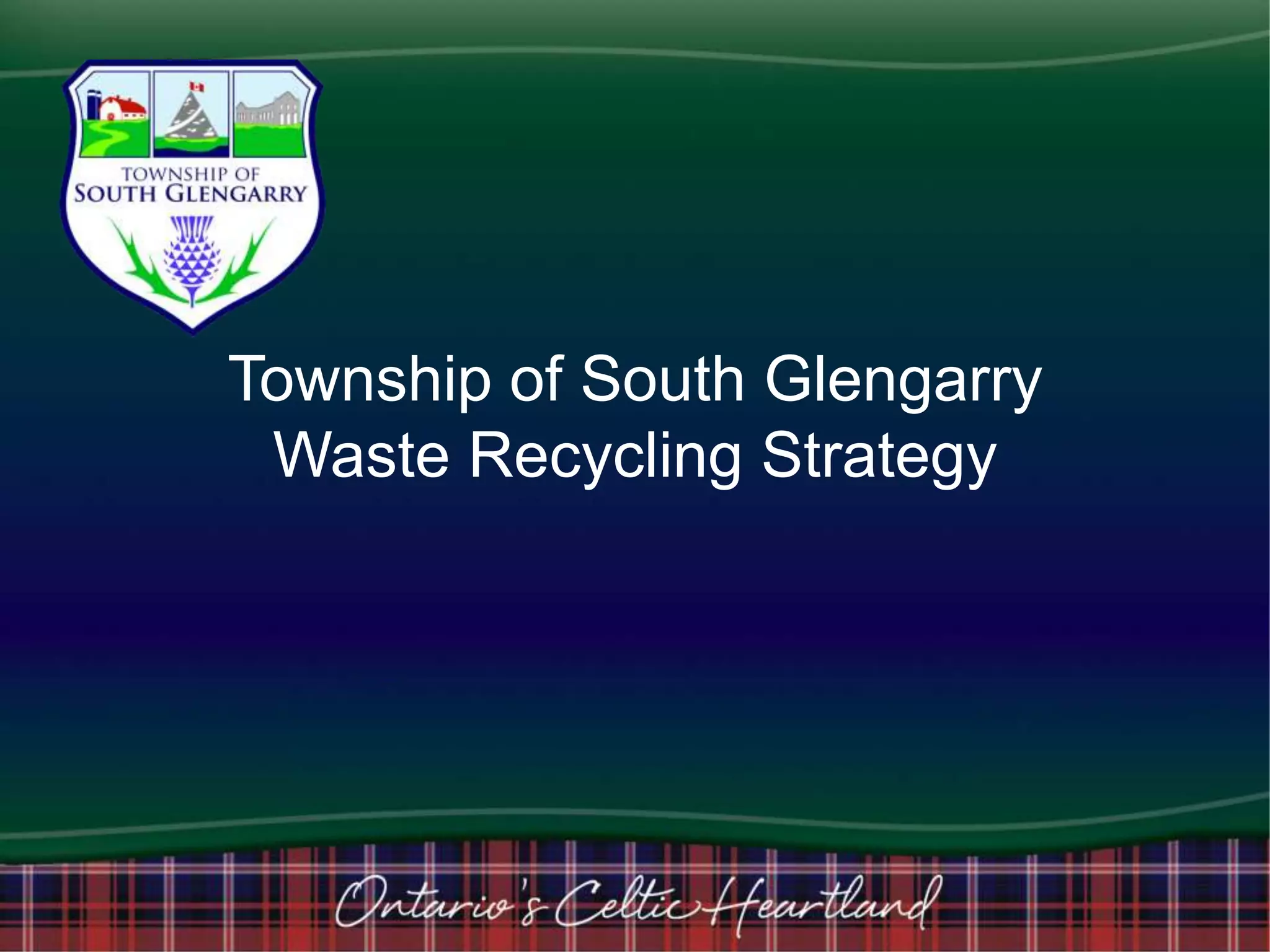 Waste recycling strategy presentation sg | PPTX