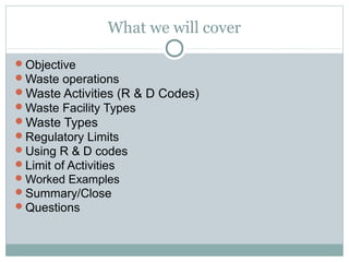 Waste Regulation and Permitting | PPT