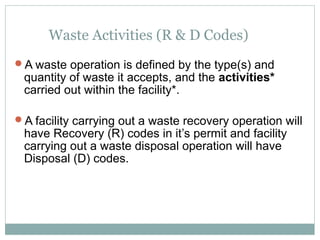 Waste Regulation and Permitting | PPT
