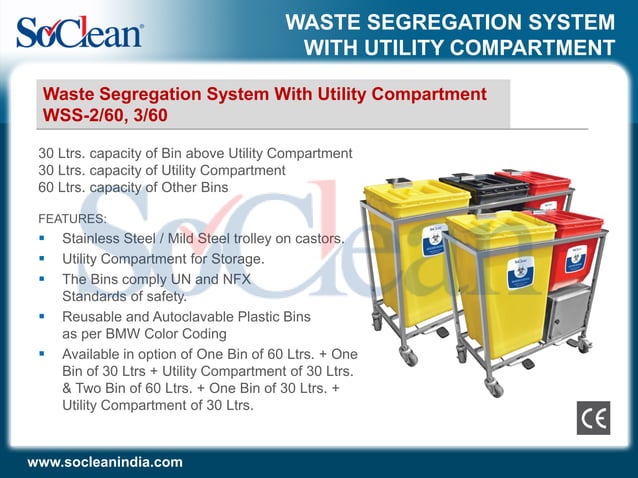 Soclean India - Waste Segregation System With Utility Compartment | PDF
