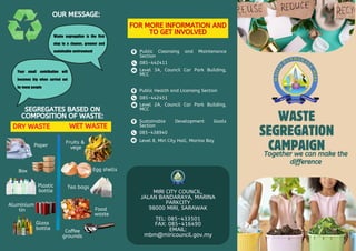 Waste segregation Trifold Brochures///// | PDF