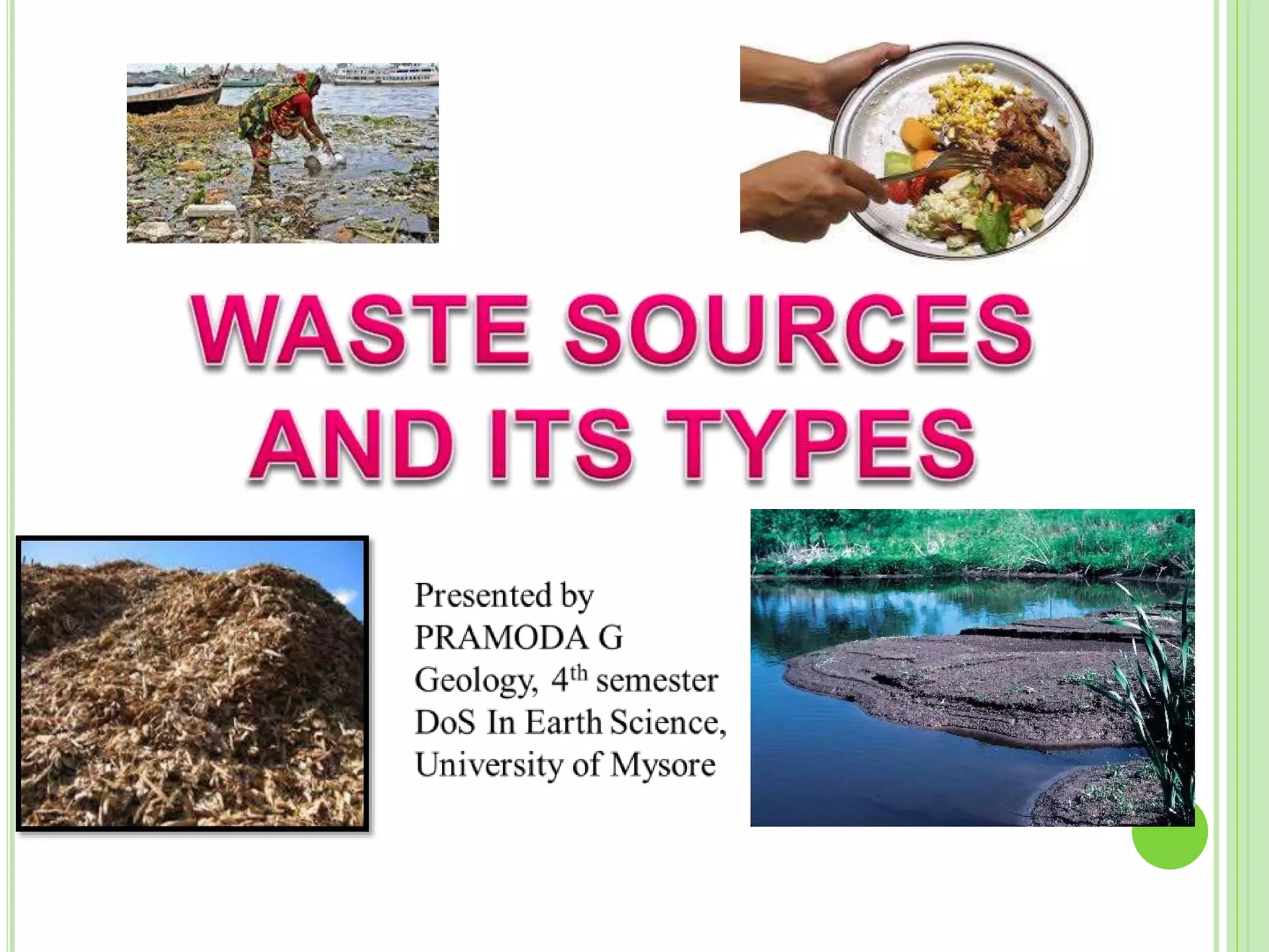 Waste sources and types | PPTX