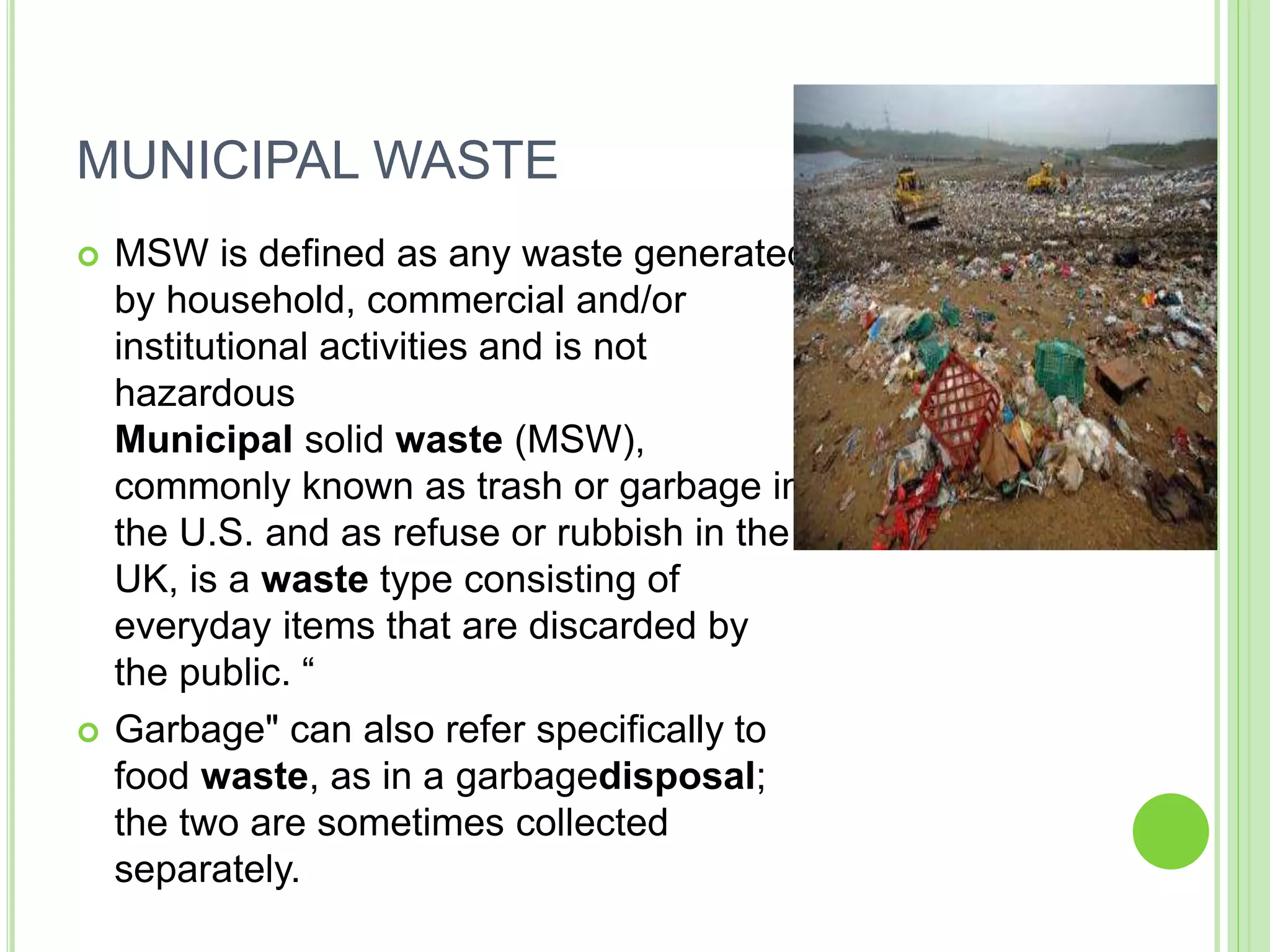 Waste sources and types | PPTX