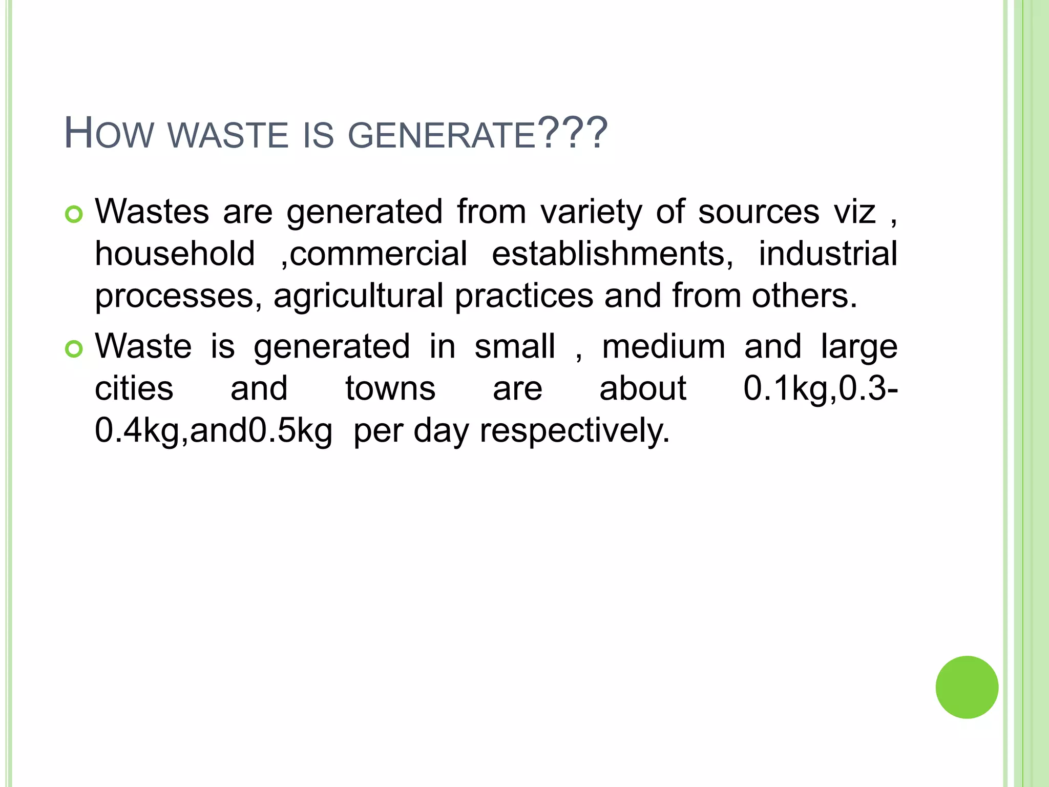 Waste sources and types | PPTX
