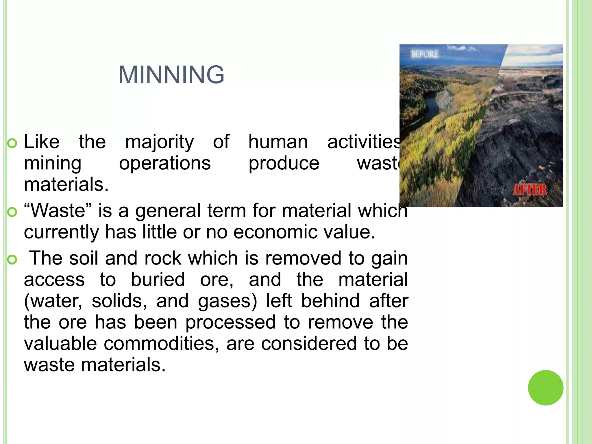Waste sources and types