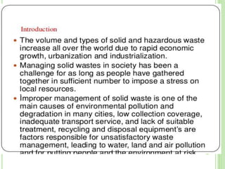 Waste sources and types | PPTX