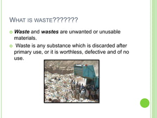 Waste sources and types | PPTX