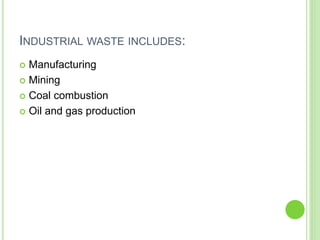 Waste sources and types | PPTX