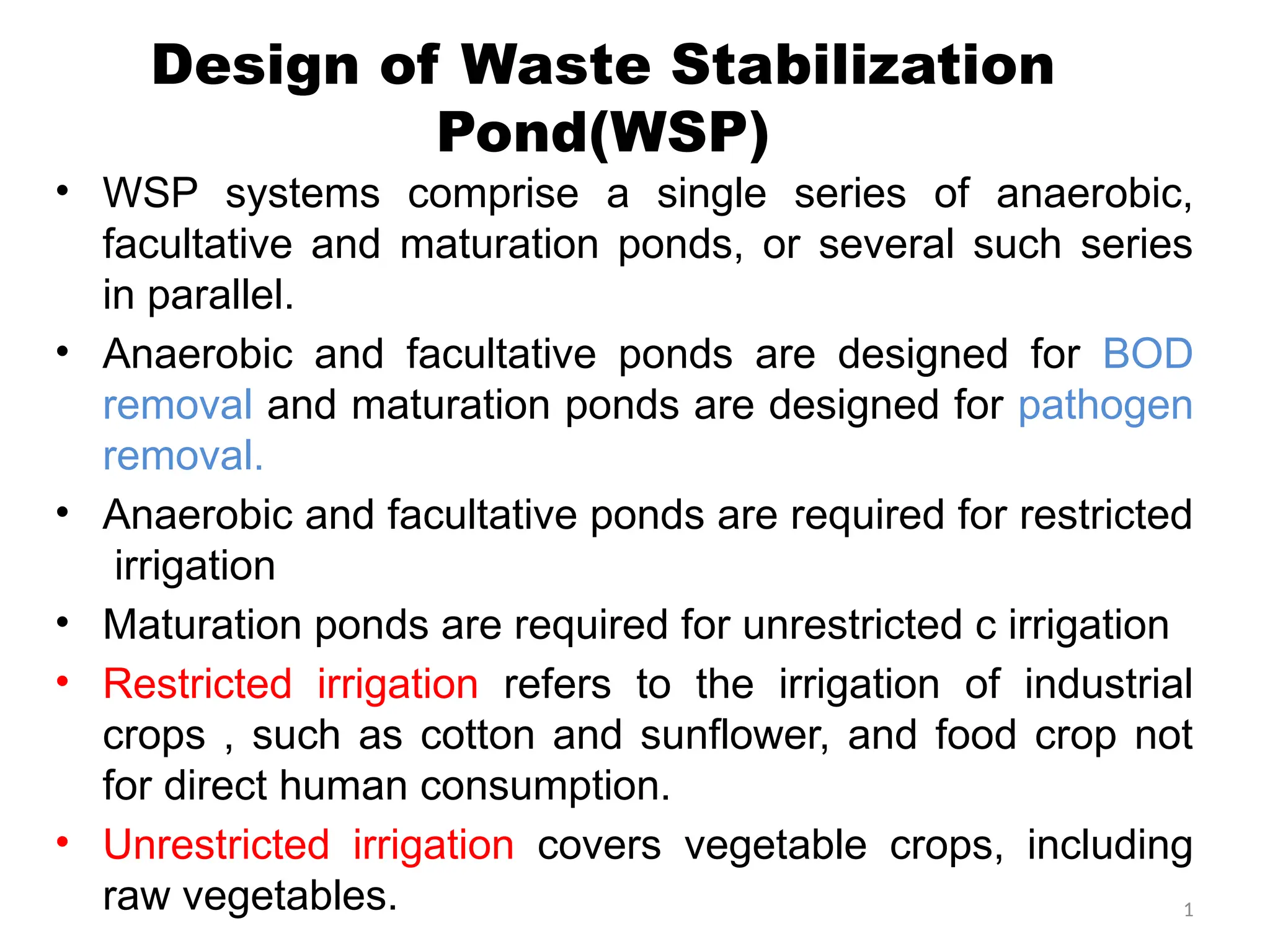 Design of Waste Stabilization Ponds.pptx