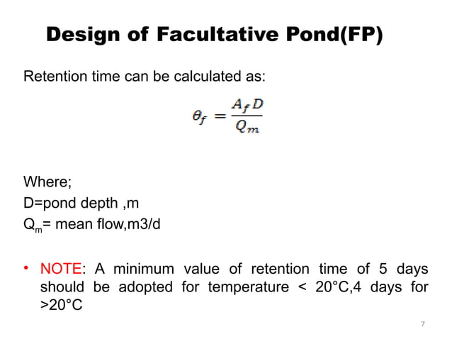 Design of Waste Stabilization Ponds.pptx