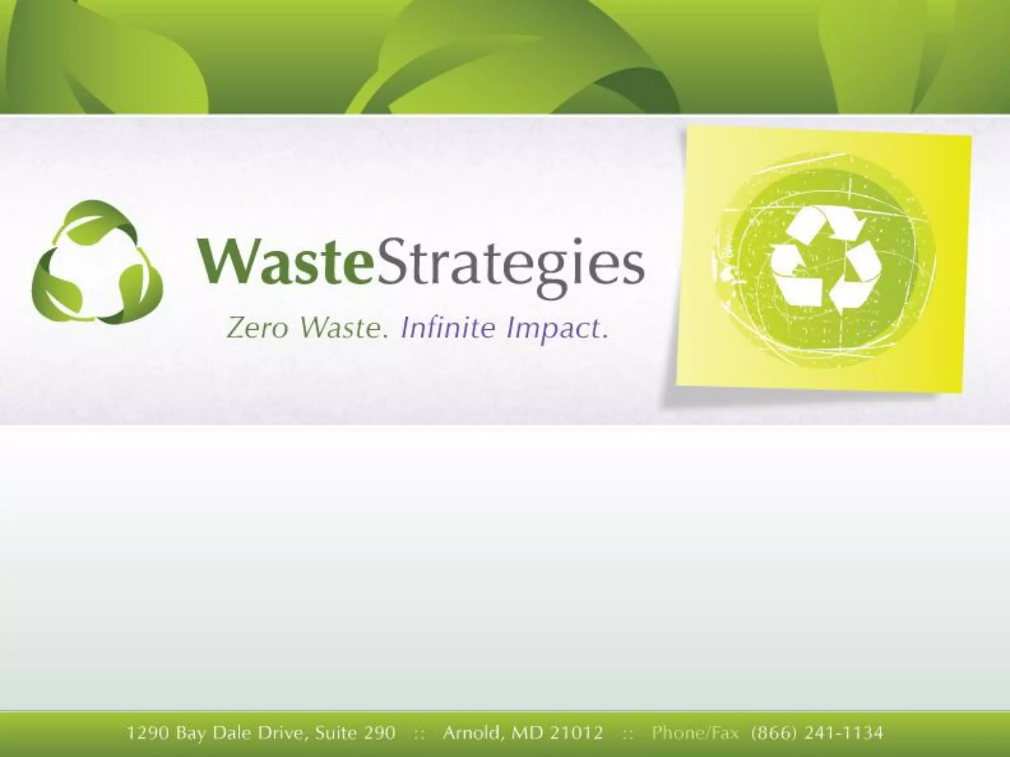 Waste Strategies Overview | PDF