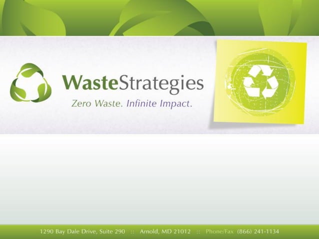 Waste Strategies Overview | PPT