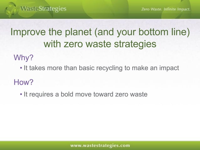 Waste Strategies Overview | PPT