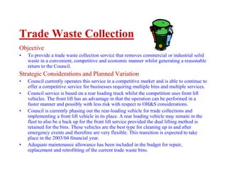 Waste strategy | PPTX