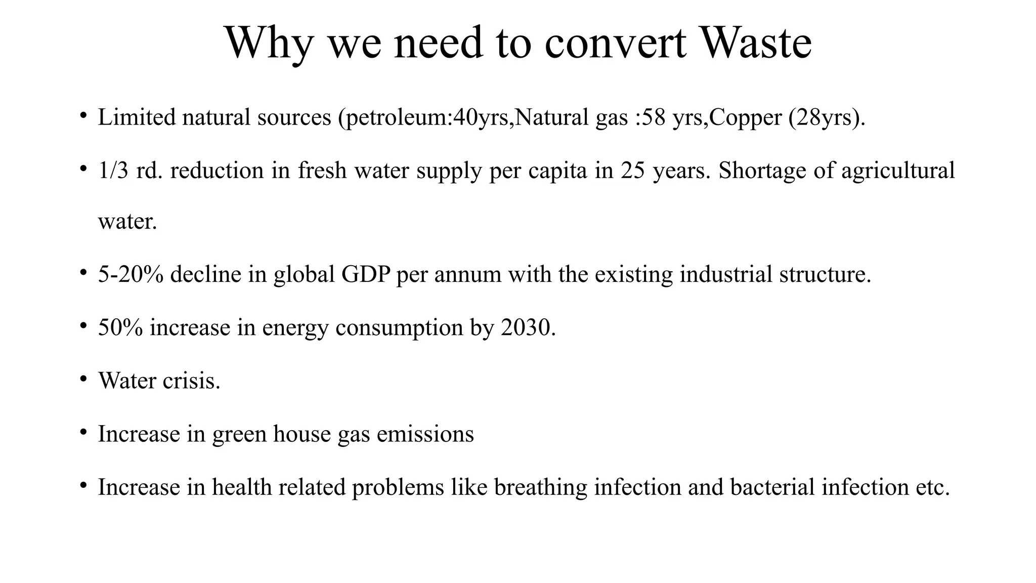 Waste to energy- MANAGING WASTES AND CONVERTING AS USEFUL ENERGY | PPT