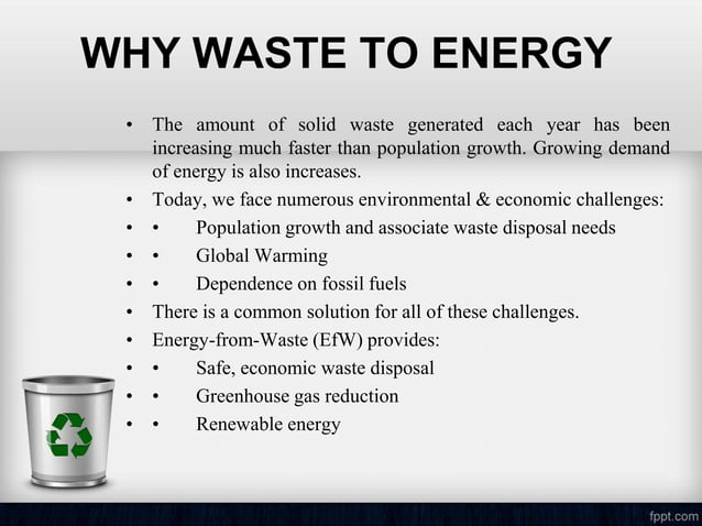 Waste to Energy by Muhammad Shakaib Qureshi | PPT