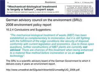 Waste to energy plants in europe | PPT