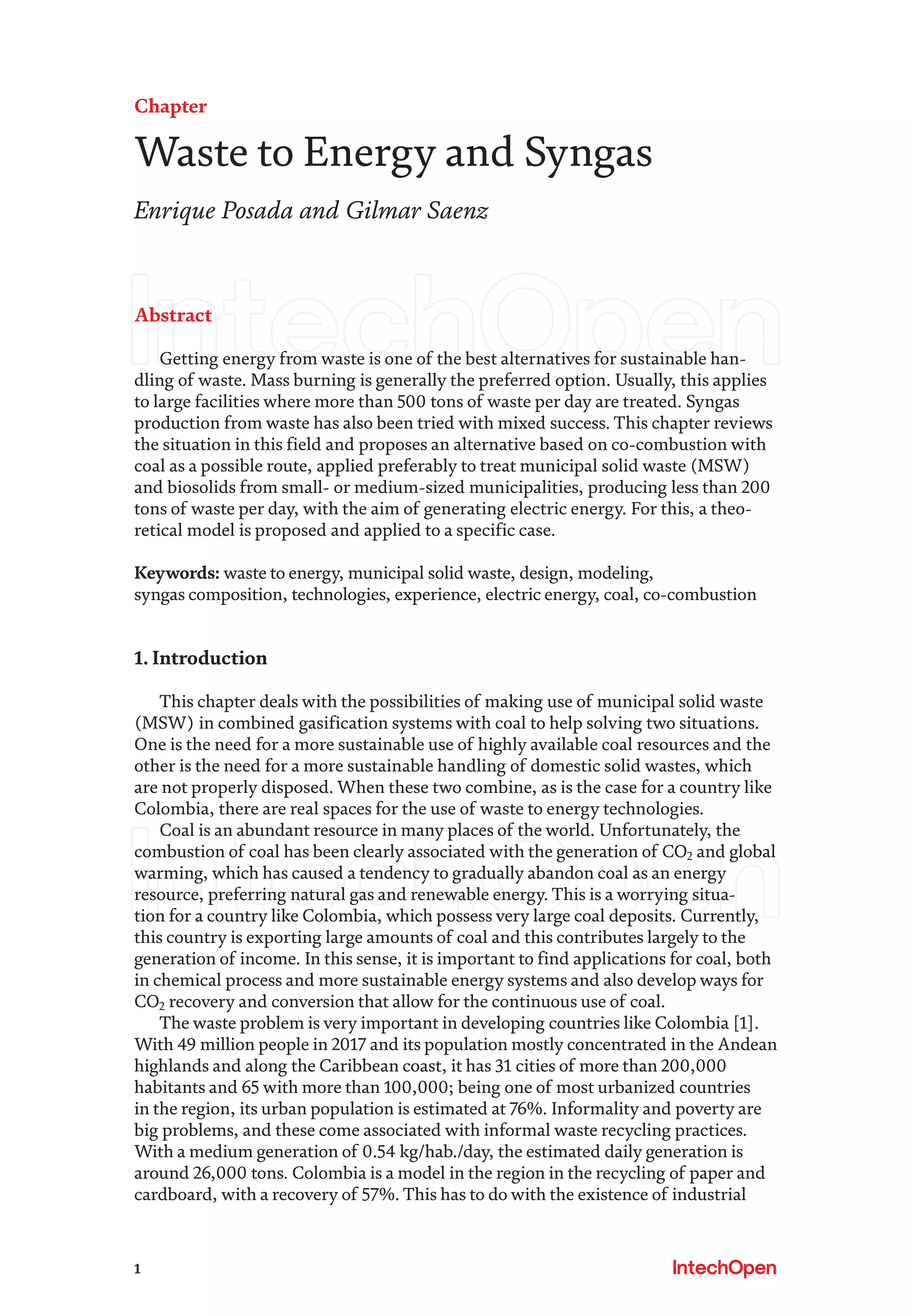 Waste to gasification | PDF