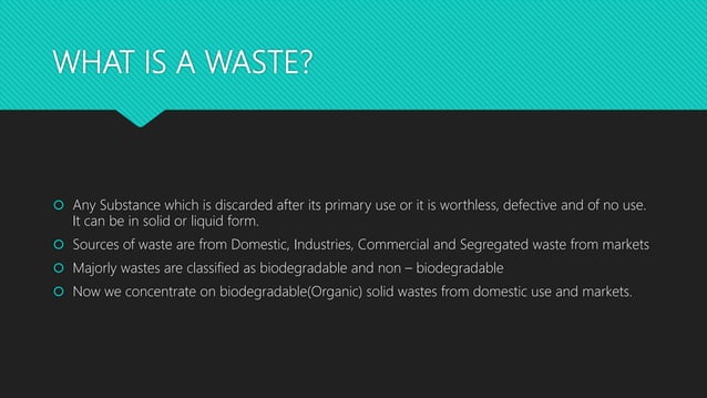 Waste to wealth | PPT