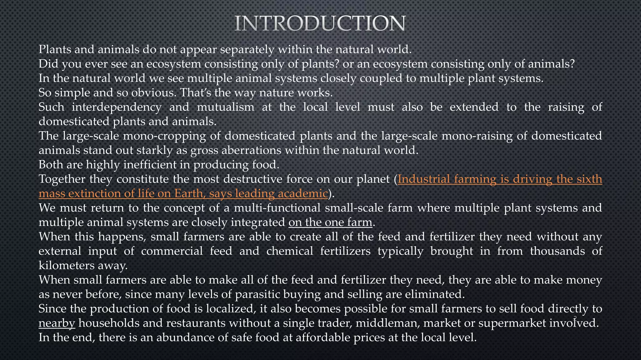 Waste transformation closed loop farming | PPTX