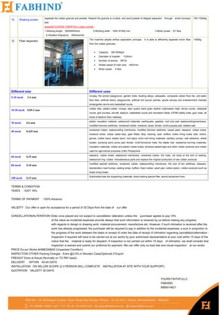 Waste tyre recycling production line FAB HIND | PDF