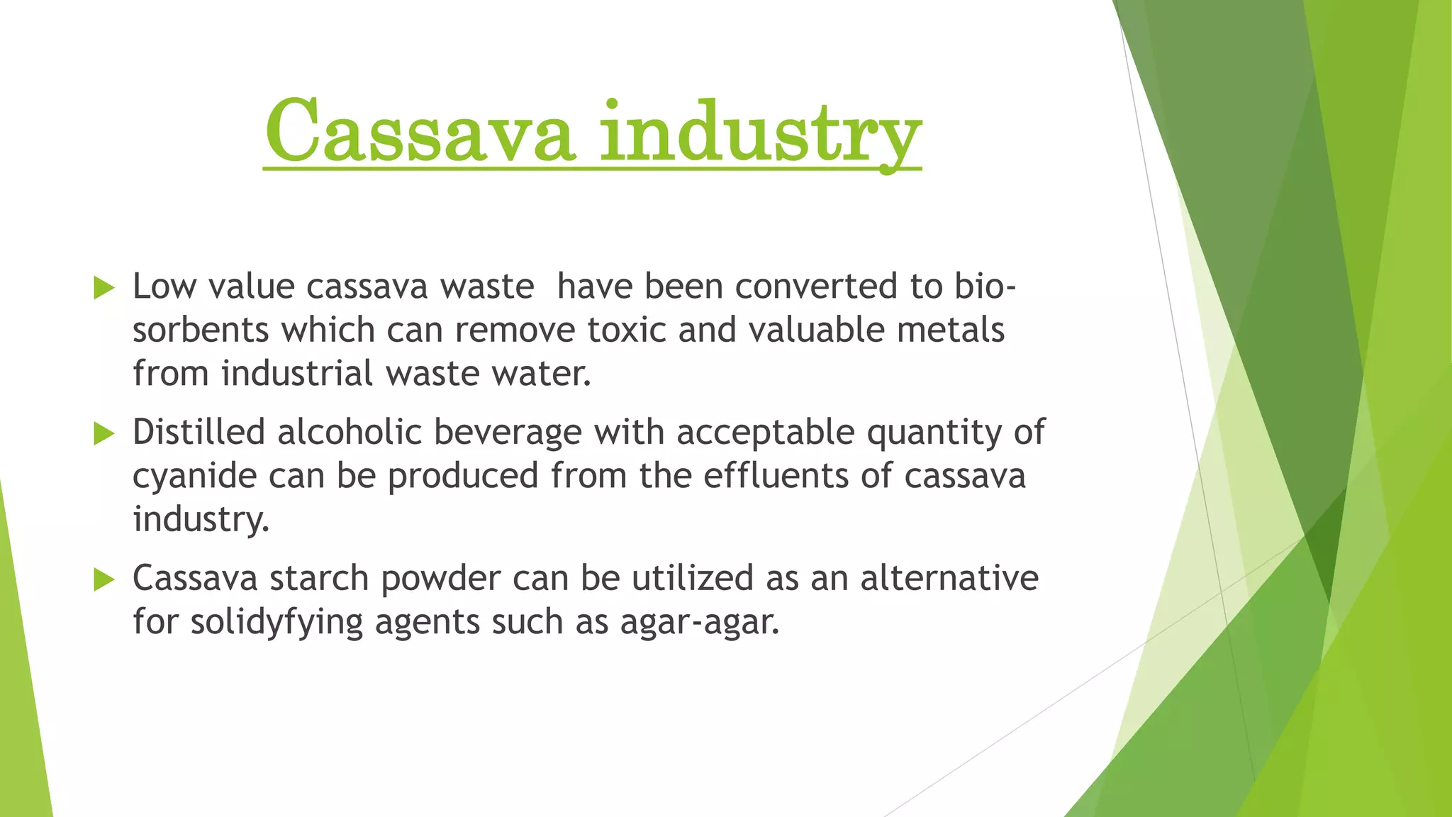 Waste utilization from tuber processing industry | PPTX
