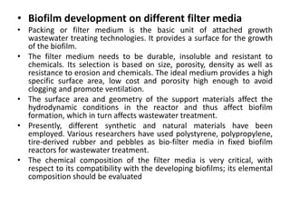 Wastewater,biofilm,sewage disposal,environmental microbiology | PPTX