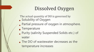 Wastewater characteristics | PPTX