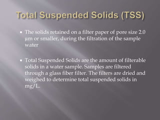 Wastewater Parameter Determination | PPTX | Chemistry | Science