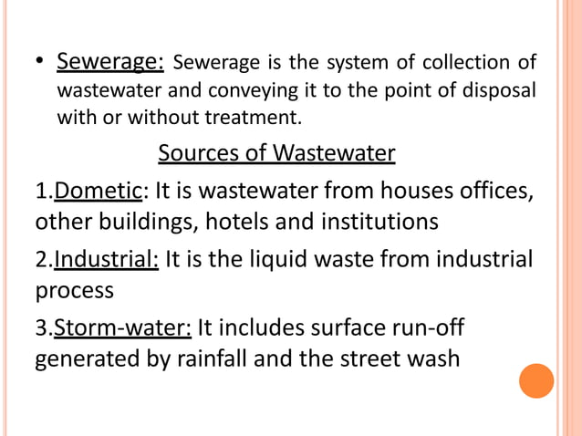 Waste water estimation | PDF