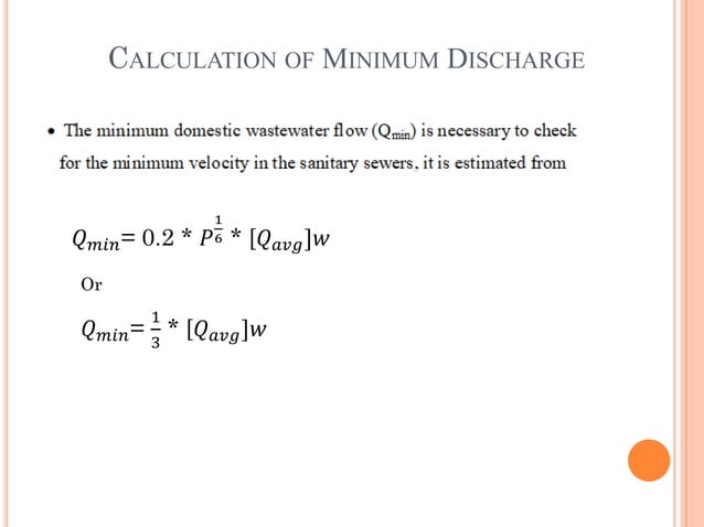 Waste water estimation | PDF