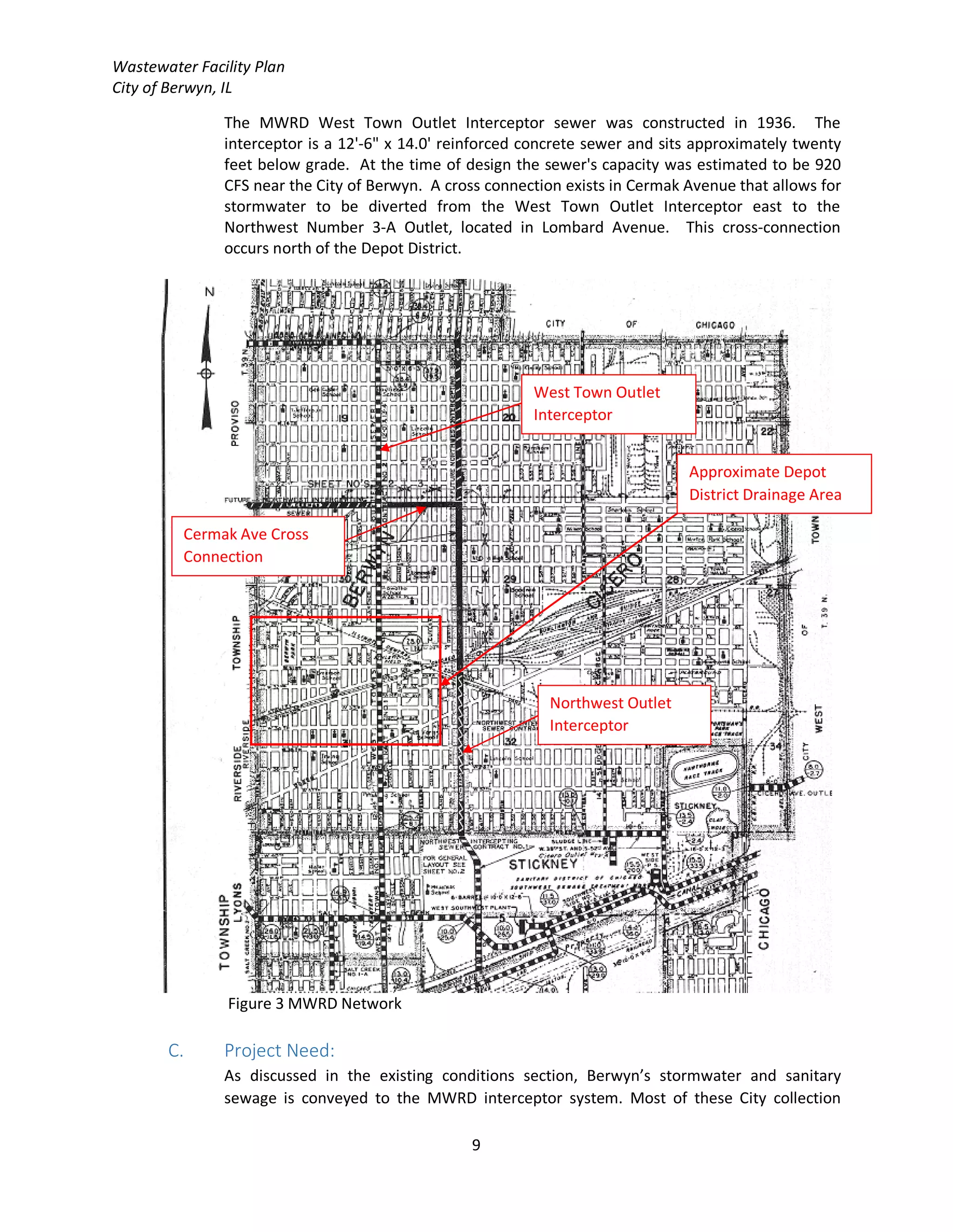 Berwyn Wastewater Facility Plan 2014 (City and Depot District) | PDF