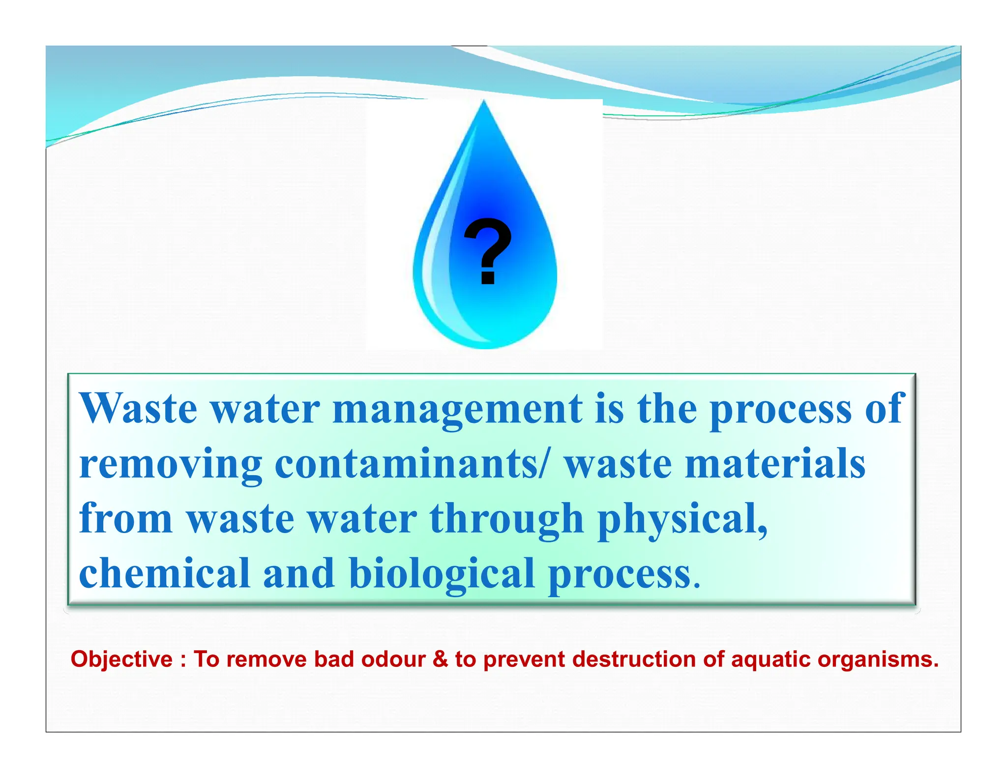 waste water management Environment engineering and disaster management ...