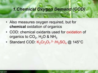 Study of wastewater characterstics | PPTX | Environmental Services ...