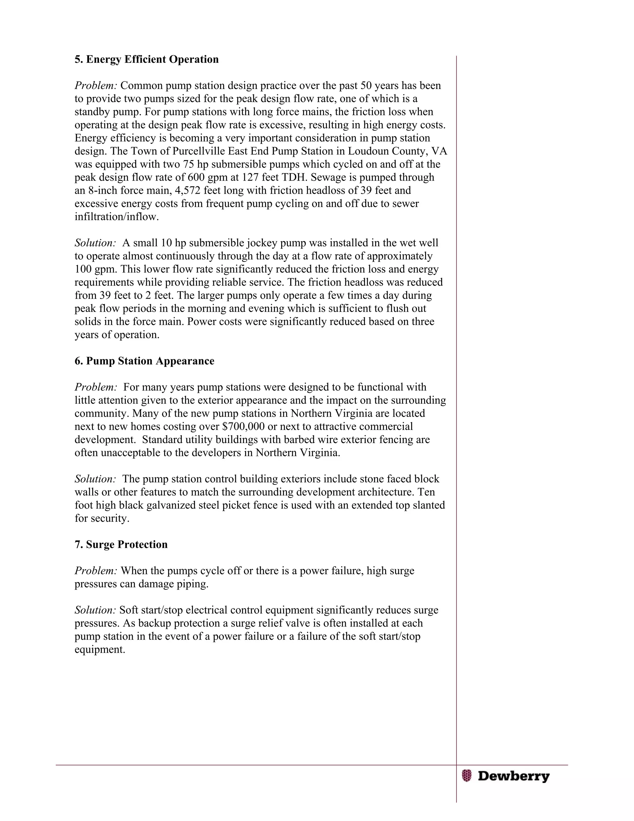 Wastewater pump station_design_problems_and_solutions | PDF