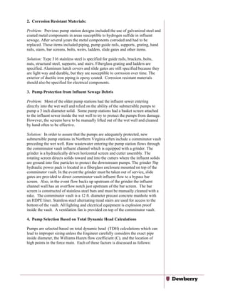Wastewater pump station_design_problems_and_solutions | PDF